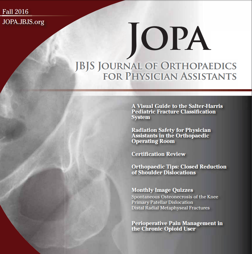 Fall Issue of JBJS JOPA Now Available - OrthoBuzz